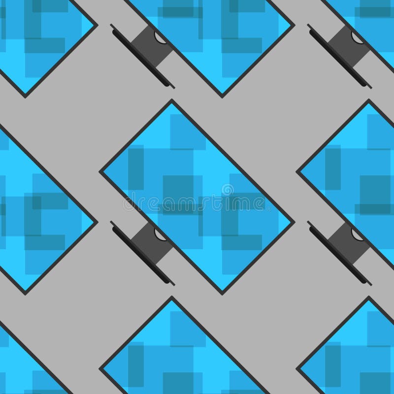 Monitor pattern seamless stock vector. Illustration of empty - 70545755