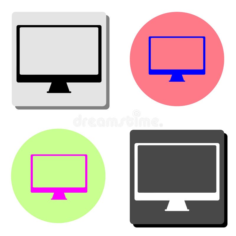Four Blank Monitor Stock Illustrations – 197 Four Blank Monitor Stock ...
