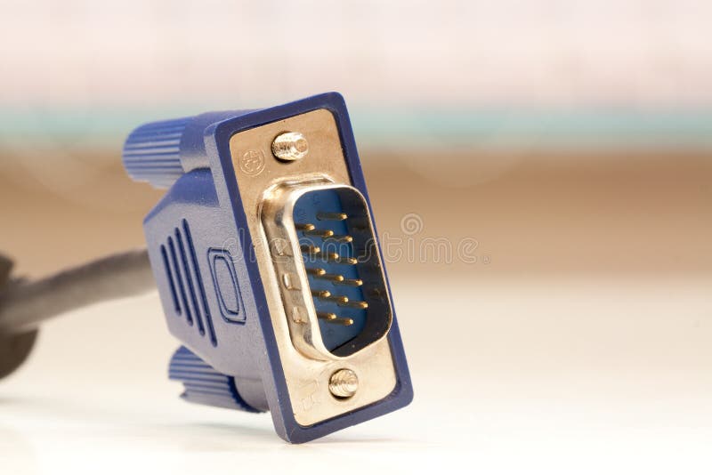 Monitor plug ins stock image. Image of light, computer - 23065197