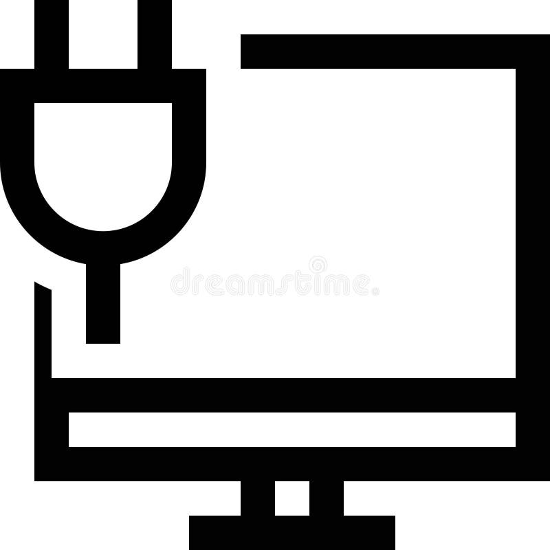 Monitor Power Plug Stock Illustrations – 1,193 Monitor Power Plug Stock ...