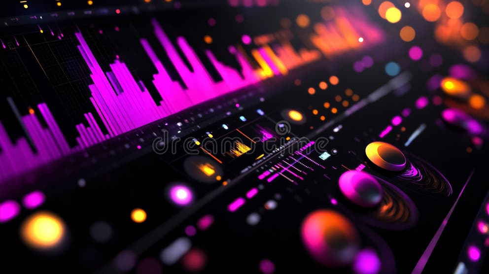 A Monitor Presenting a Video Editing Timeline with Various Video Clips ...