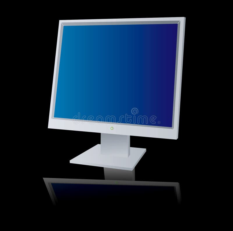Monitor reflect stock vector. Illustration of surface - 1822466