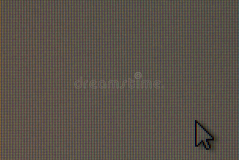 Mouse Cursor On LCD RGB Matrix Stock Photo - Image of pixelation ...