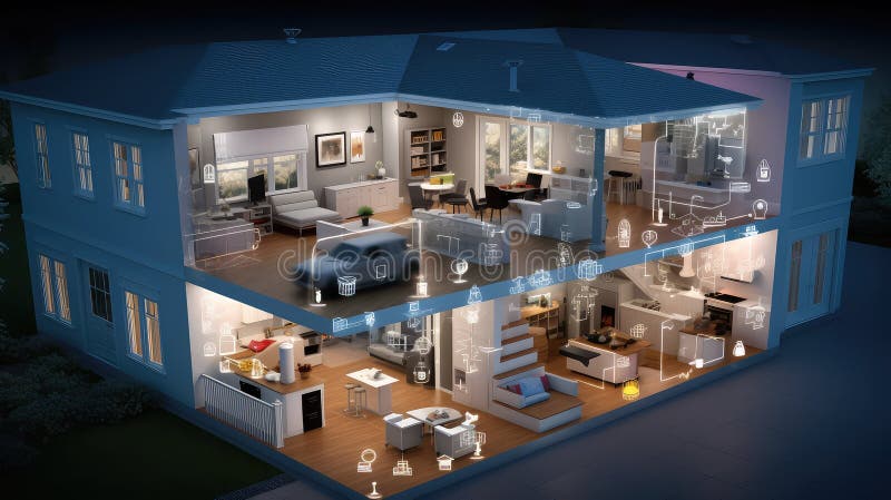 Monitor safety technology stock illustration. Illustration of ...