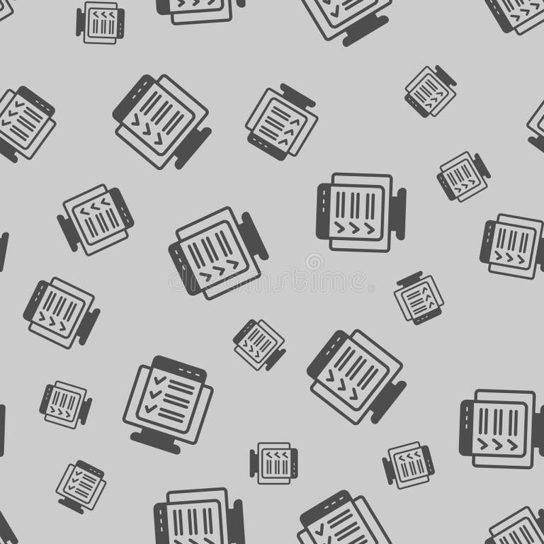 Monitor Screen with Checklist Window Solid Seamless Pattern, Remote ...