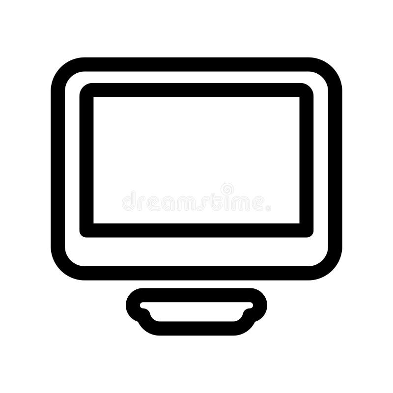 Monitor, screen icon stock vector. Illustration of vector - 219805629