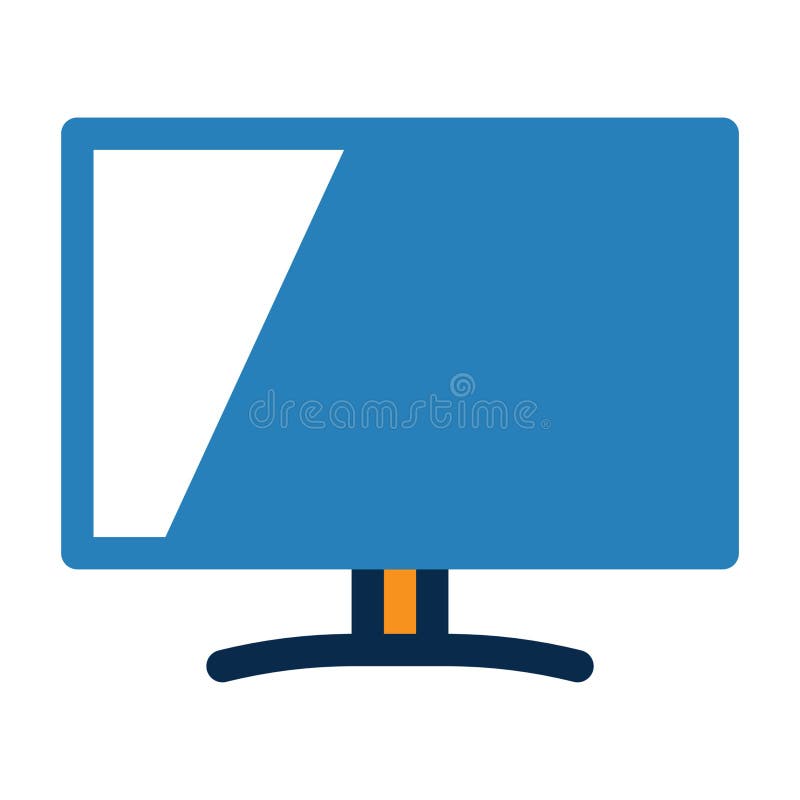 Monitor Screen. Vector Illustration Decorative Design Stock Vector ...