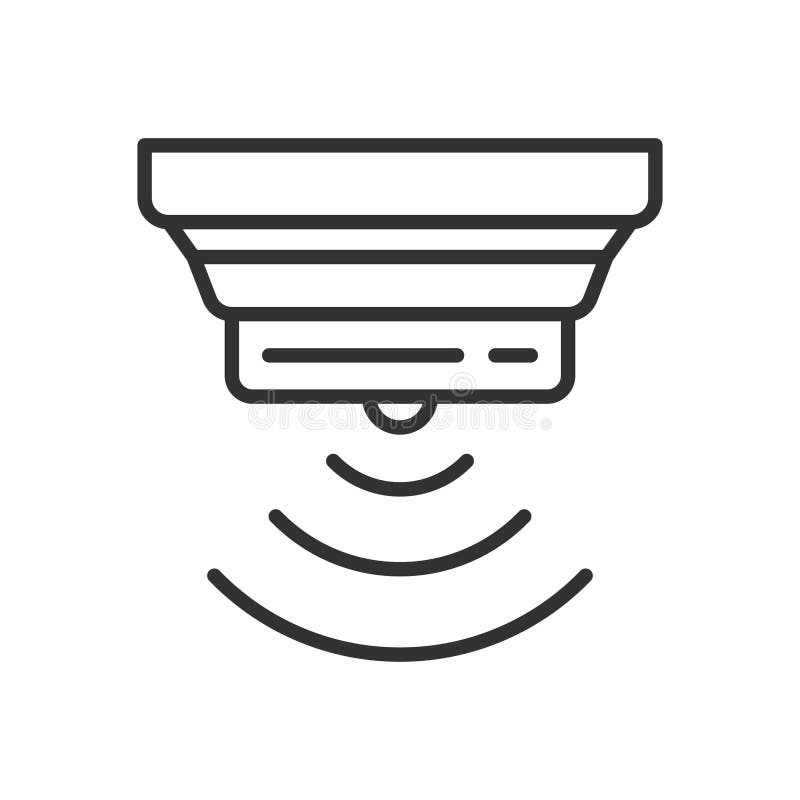 Monitor Sensor Icon In Line Design Monitor Sensors Smart Sensor Iot