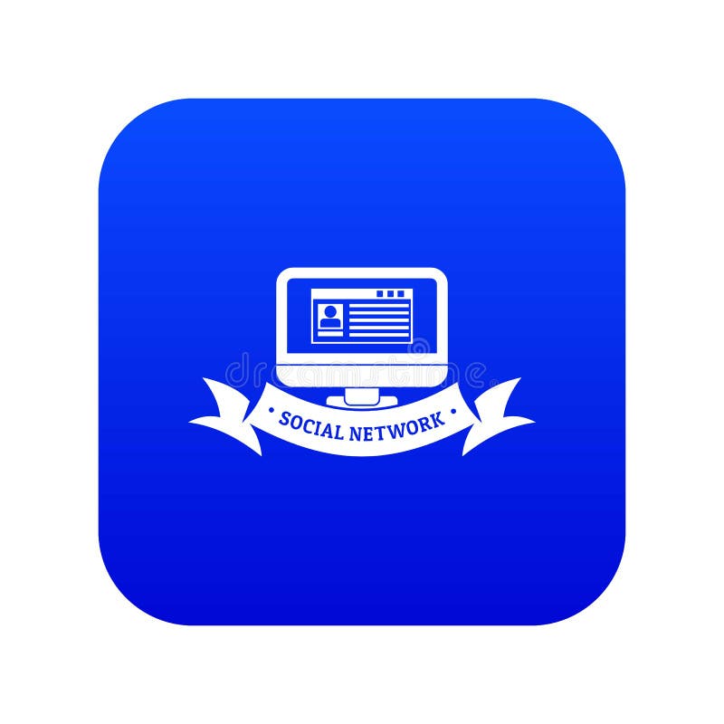 Social People Icon Blue Gray Stock Illustrations – 650 Social People ...