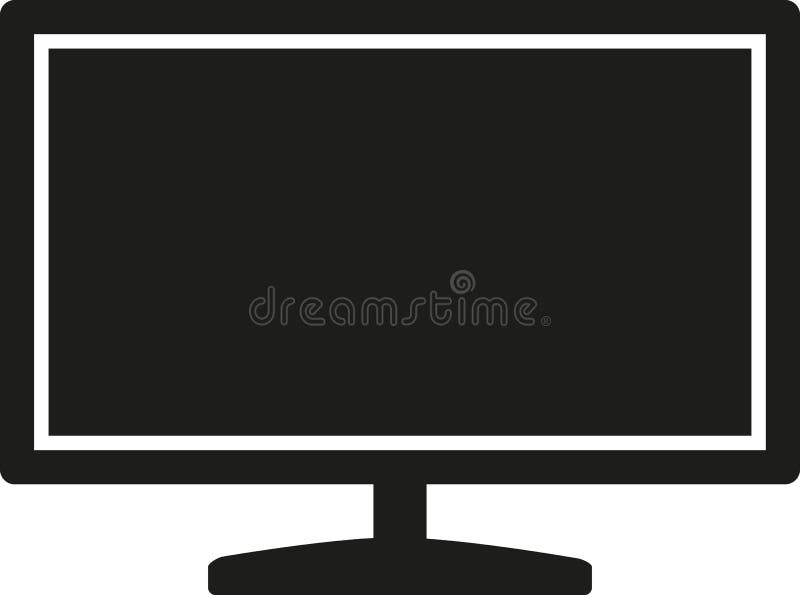 Monitor symbol vector stock vector. Illustration of equipment - 107180494