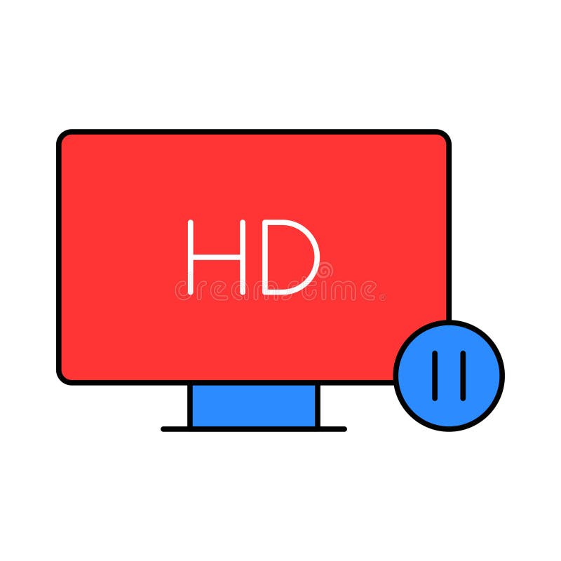 Monitor, Television, Computer, Hd, Hd Video, HD Video Monitor Icon ...