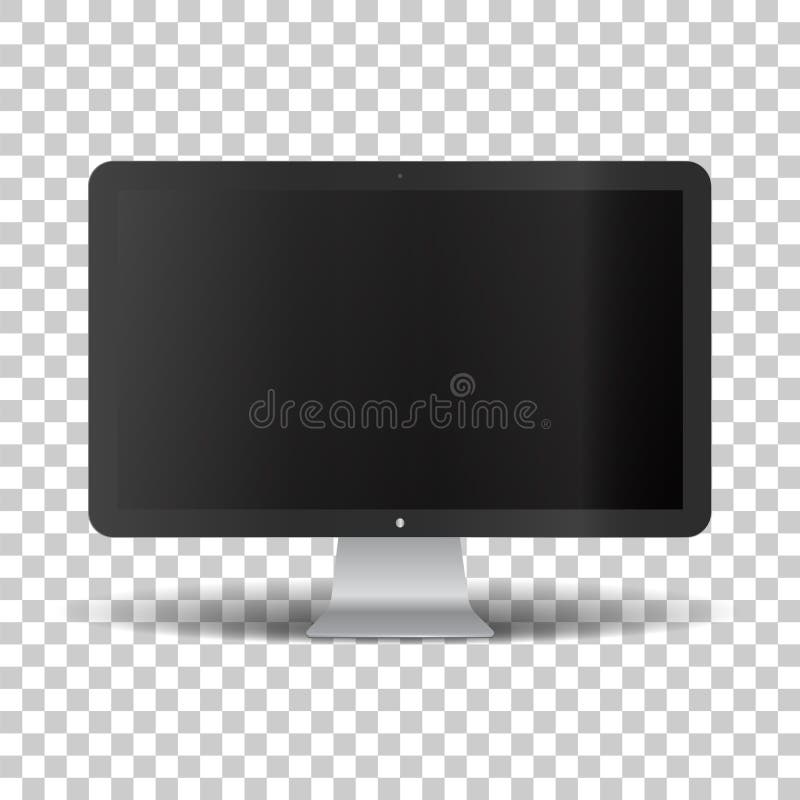 Monitor without Screen on Transparent Background. Stock Vector ...