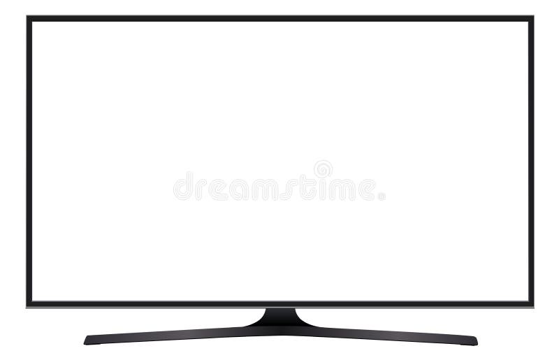 Monitor TV isolated stock vector. Illustration of display - 194197893