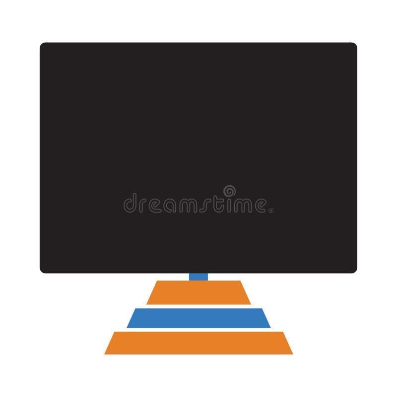 Monitor, Tv, Modern Monitor Icon Stock Vector - Illustration of ...