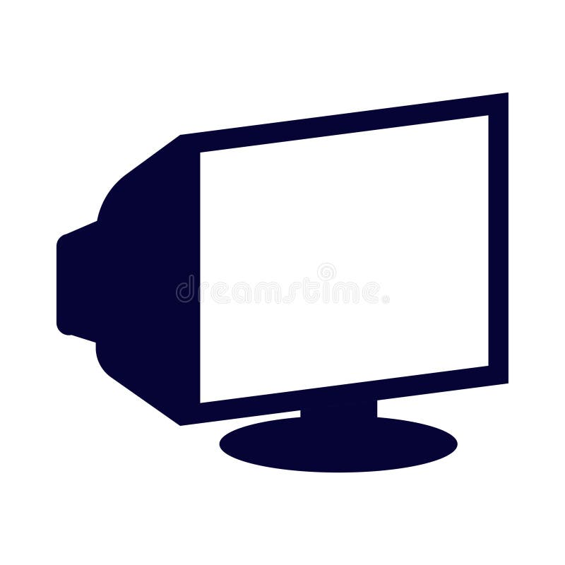 Monitor, Tv, Modern Monitor Icon Stock Vector - Illustration of wide ...