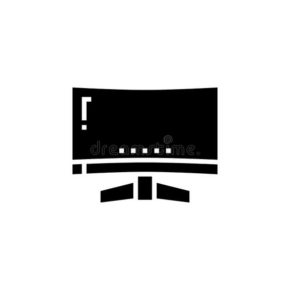 Monitor Vector Icon. Computer Component Icon Solid Style. Perfect Use for Logo, Presentation ...