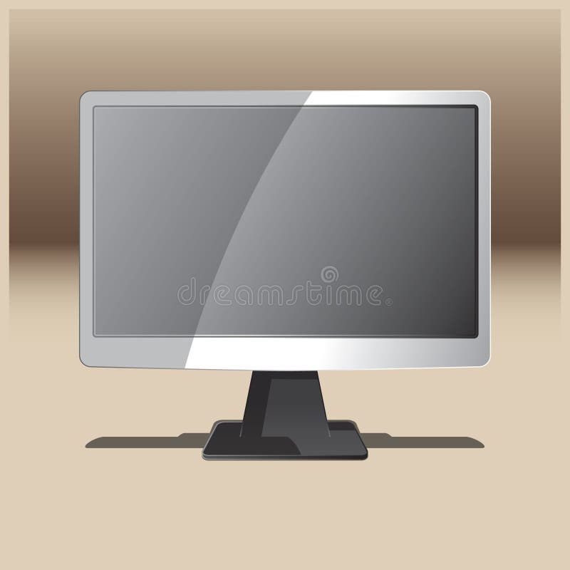 Monitor. Vector Illustration Decorative Design Stock Vector ...