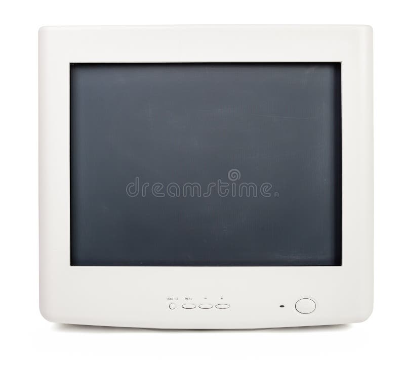 Monitor Viejo Del Ordenador Imagen de archivo - Imagen de obsoleto ...