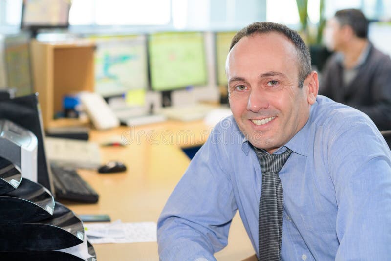 He Monitoring Agency Worker Stock Image - Image of public, outsource ...