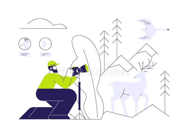 Monitoring Animal Population Abstract Concept Vector Illustration ...