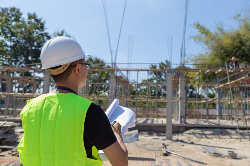 Monitoring Construction Area. Stock Photo - Image of engineer, business ...