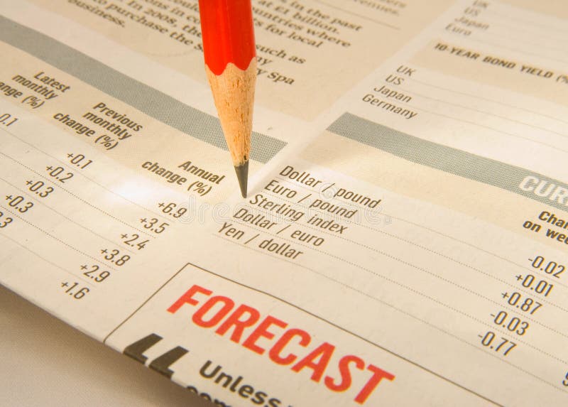 Monitoring Currency Movements; Exchange Rate. Stock Image - Image of ...