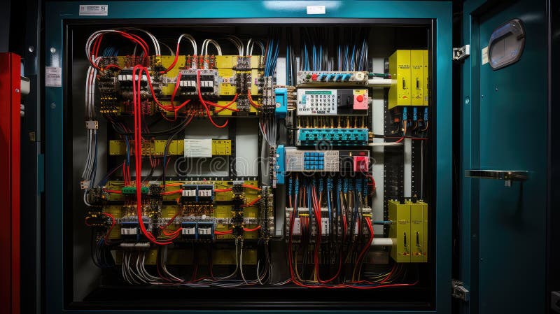 Monitoring Data Center Power Stock Illustration - Illustration of ...