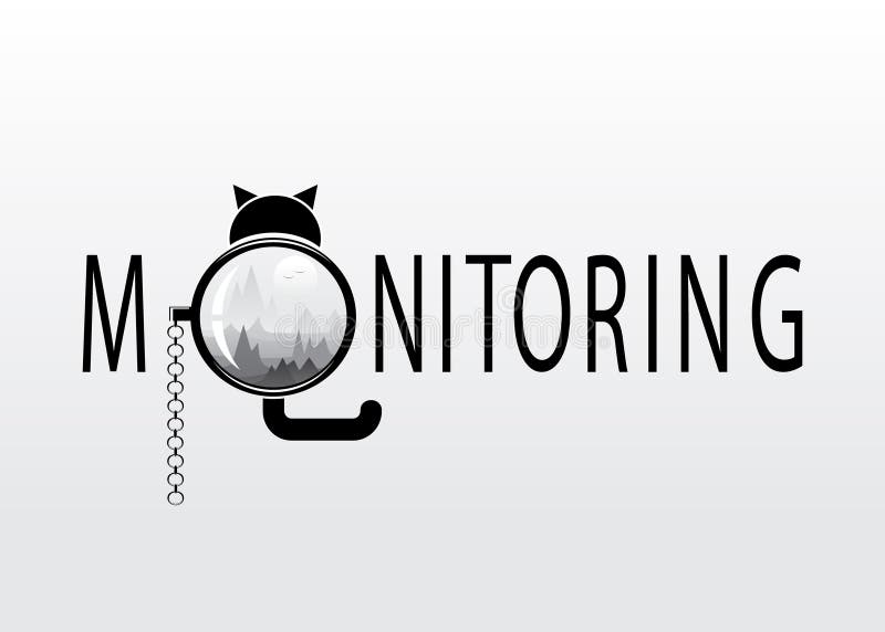 Monitoring. stock vector. Illustration of glasses, industry - 66823287