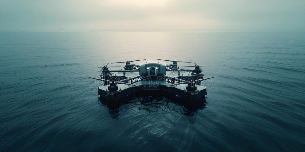 Monitoring a Futuristic Floating Platform Using an Aerial Drone ...