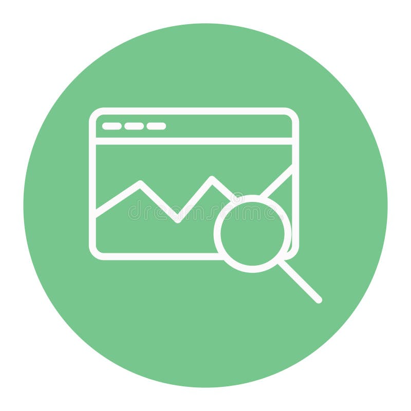 Monitoring Graph Isolated Vector Icon Which Can Easily Modify or Edit ...