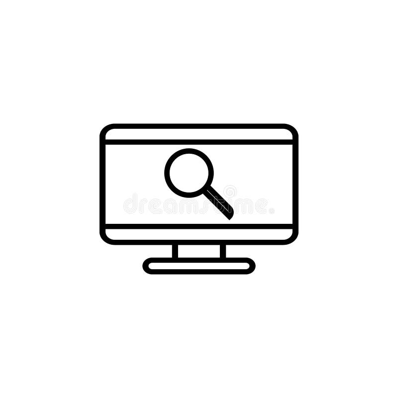 Monitoring icon stock illustration. Illustration of computer - 109676547
