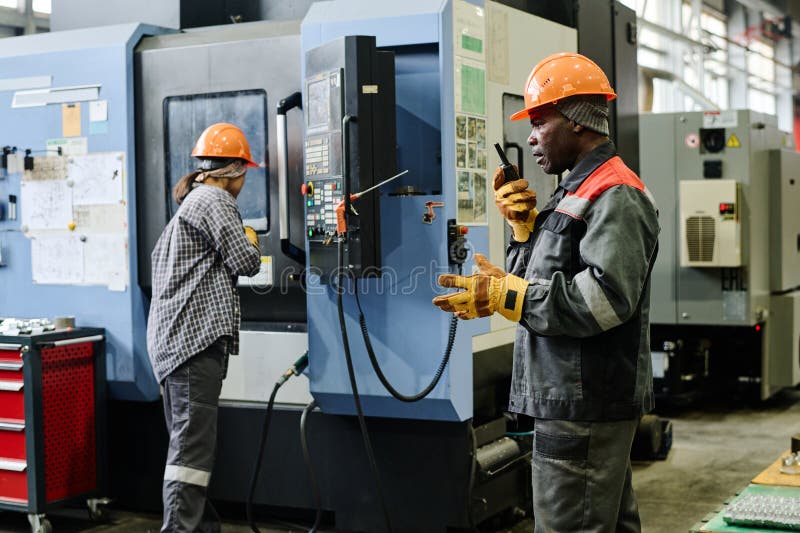 Monitoring Machinery Operation for Efficient Production Stock Photo ...