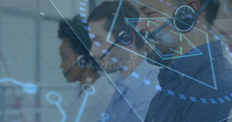 Monitoring Man in Navy Button-down Shirt Using Digital Interface at ...