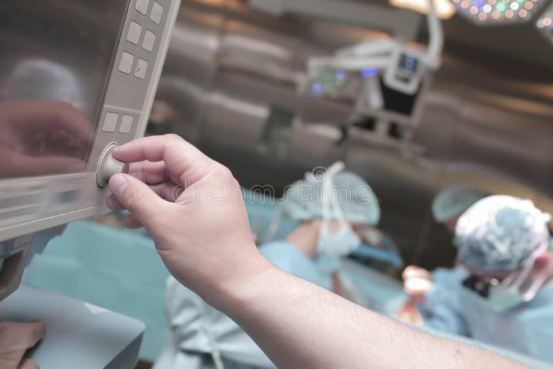 Monitor of Monitoring System in Data Center Room Stock Photo - Image of ...