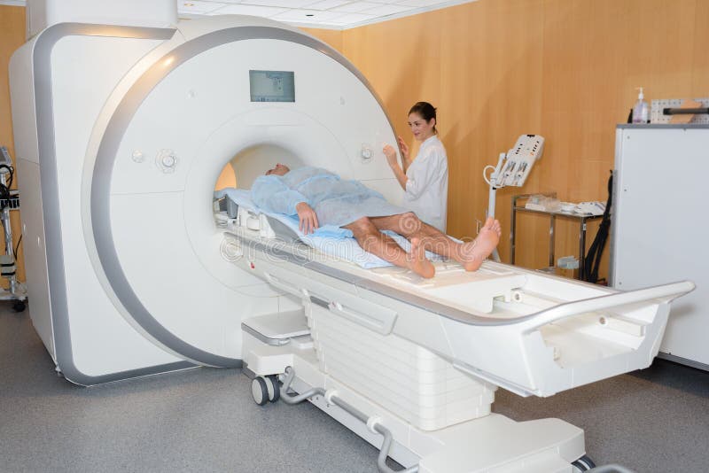 Patient inside an MRI stock image. Image of emission - 133528077