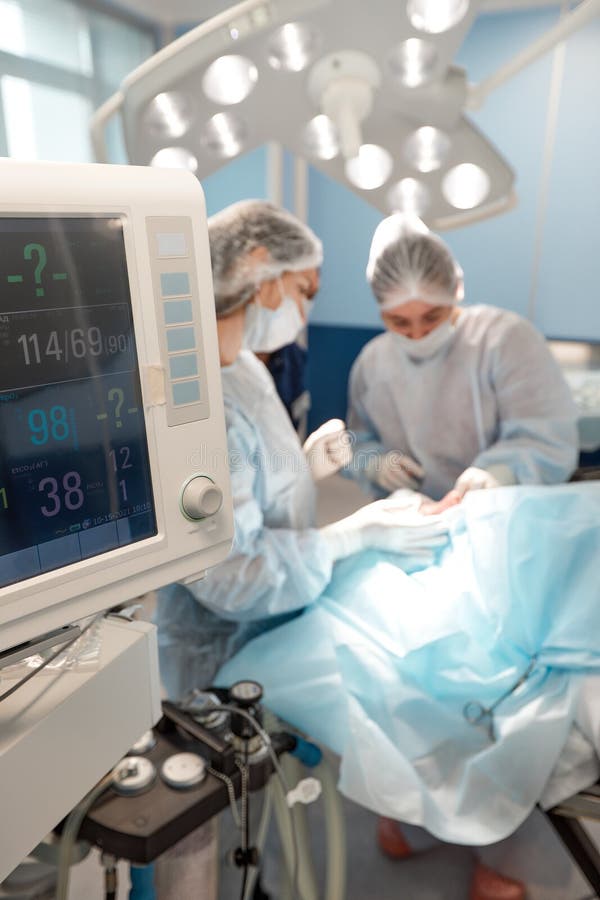 Monitoring of Patient S Heart in Intensive Care Unit Stock Image ...
