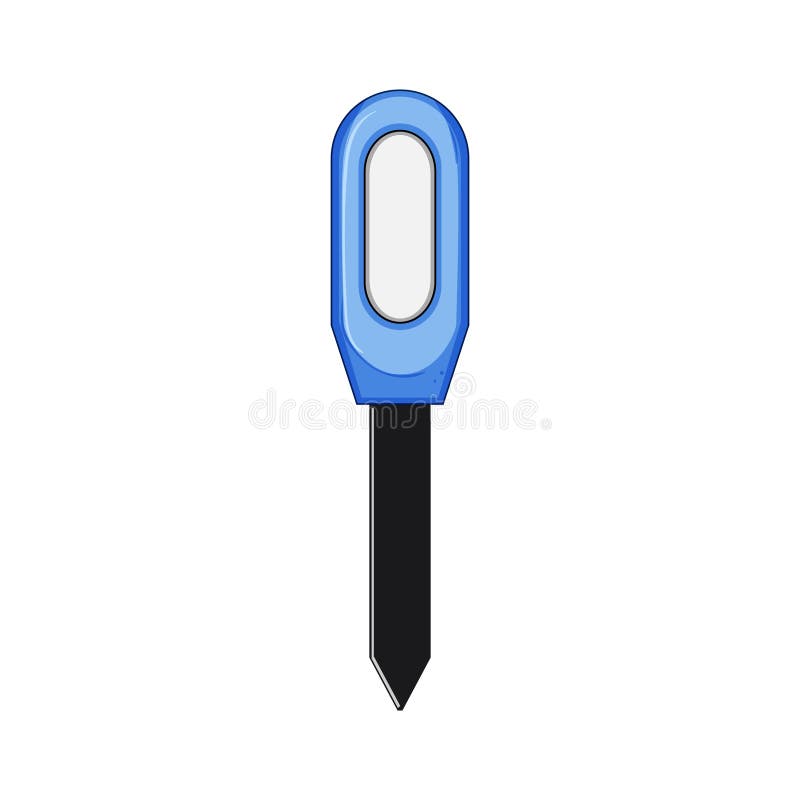 Monitoring Soil Moisture Sensor Cartoon Vector Illustration Stock ...