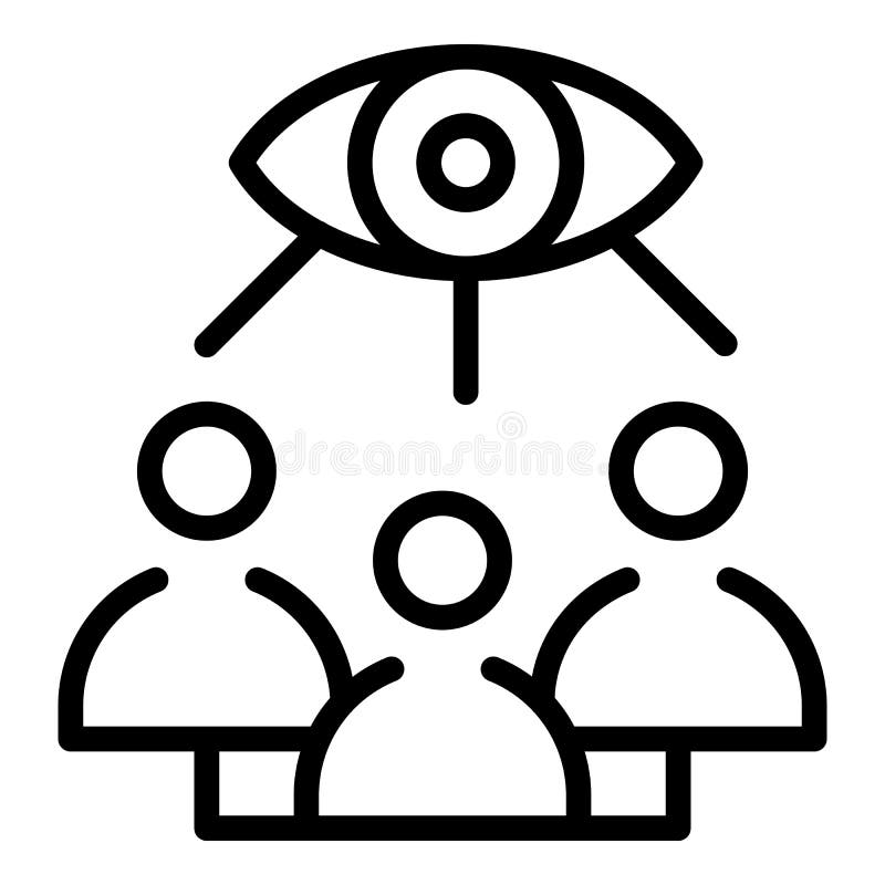 Monitoring Target Audience Icon, Outline Style Stock Vector ... Monitoring Target Audience Icon, Outline Style Stock Vector ...