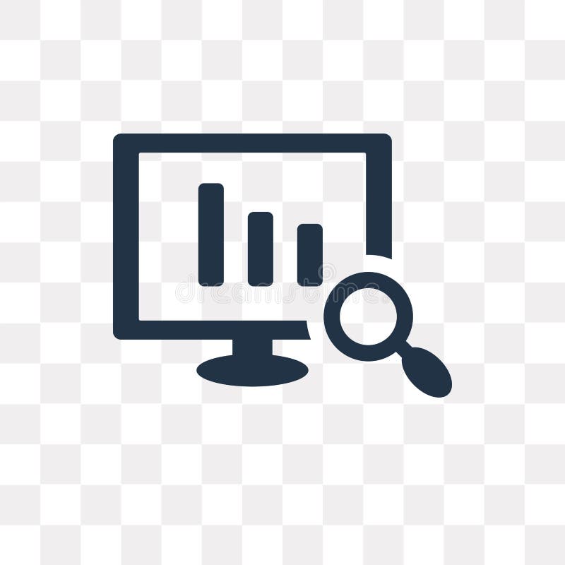 Monitoring Vector Icon Isolated on Transparent Background, Monitoring ...