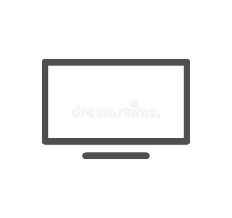 Monitorpictogram. vector illustratie. Illustration of ontvankelijk ...