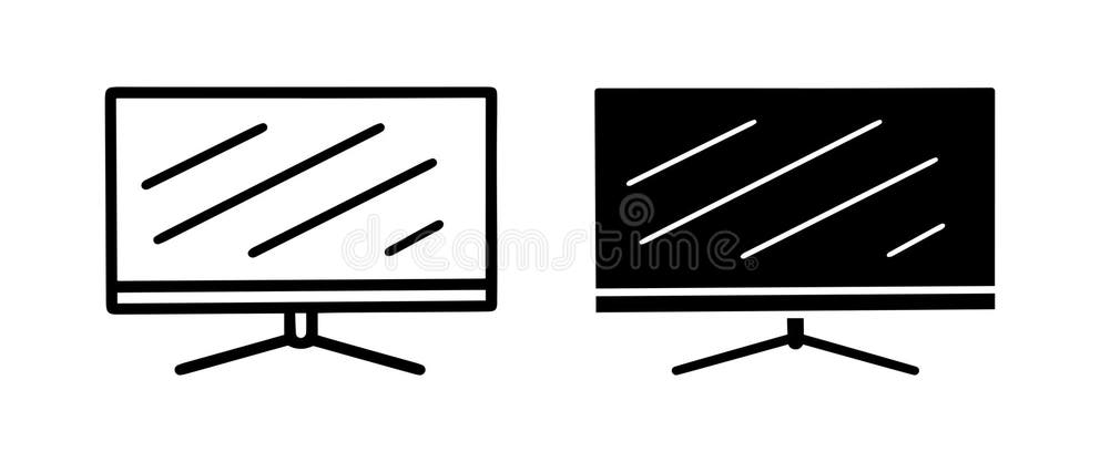 Monitors Cartoon Doodle , Vector. Stock Vector - Illustration of arcade ...