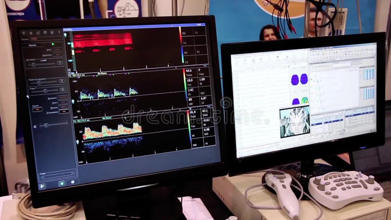 Monitors Diagrams Two Laboratory Stock Footage & Videos - 1 Stock Videos