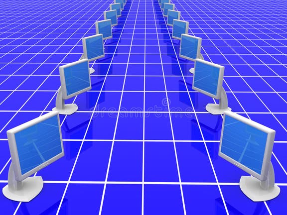 Network Symbol Three Monitors Stock Illustrations – 20 Network Symbol ...