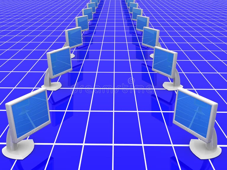 Network Symbol Three Monitors Stock Illustrations – 23 Network Symbol ...