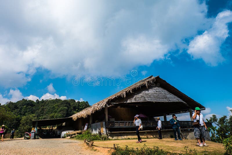 Monjam Chiangmai, Thailand- December 11:People. at the Viewpoint ...