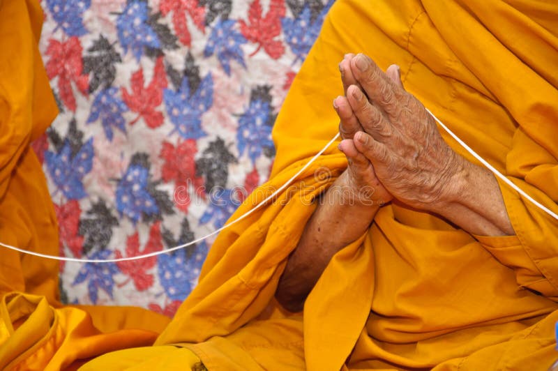 Food offering to a monk stock image. Image of monastery - 30175927