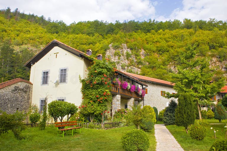 Monk Cells in Moracha Monastery in Montenegro Stock Photo - Image of ...