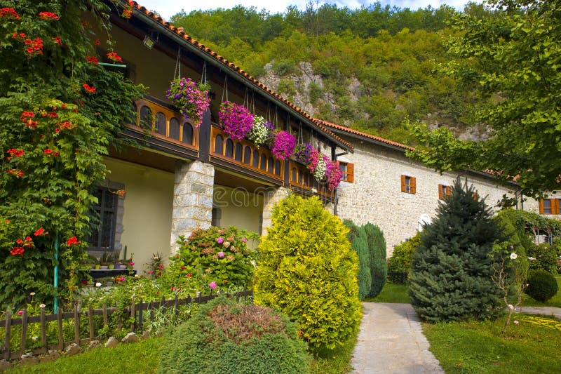 Monk Cells in Moracha Monastery in Montenegro Stock Photo - Image of ...