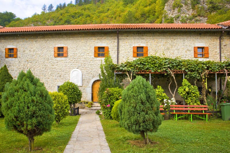 Monk Cells in Moracha Monastery in Montenegro Stock Image - Image of ...