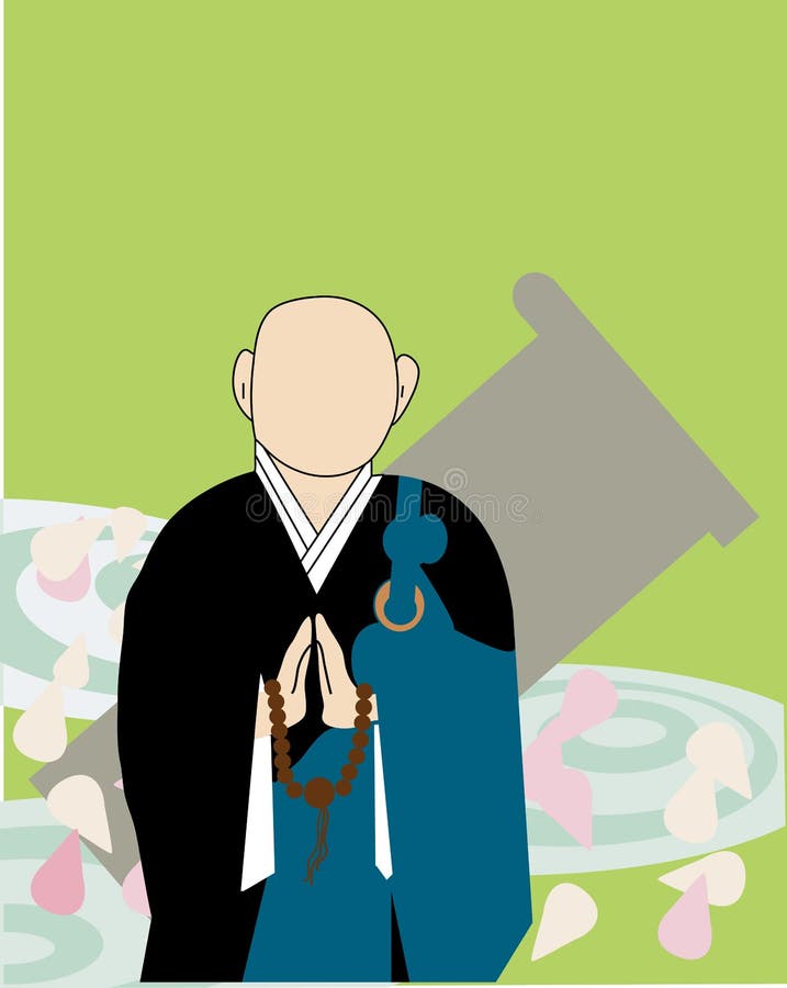 Monk Japanese Stock Illustrations – 823 Monk Japanese Stock ...
